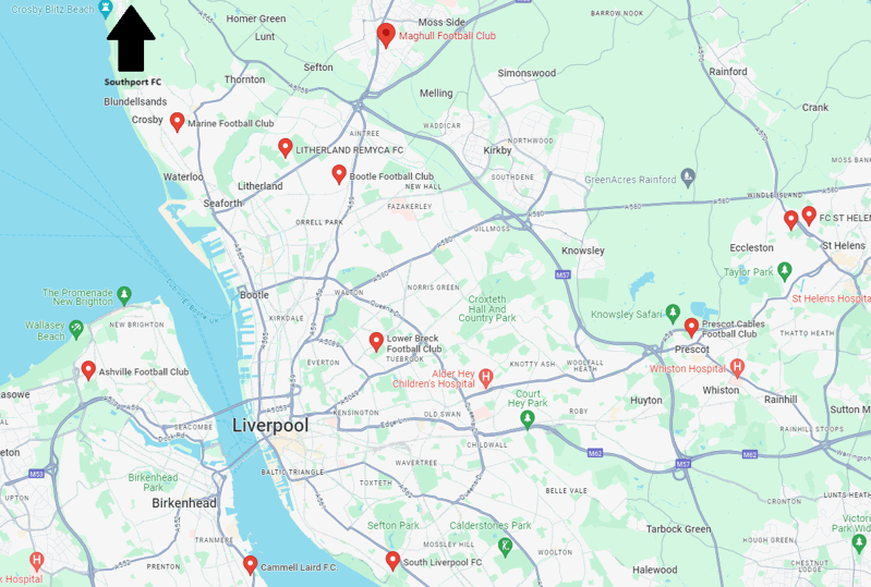 Non-League Football Teams in Liverpool / Merseyside - Scouse Not English
